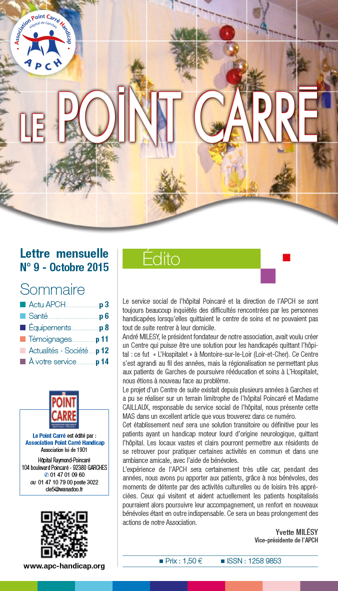Le Point Carré n°9 Octobre 2015 - APCH