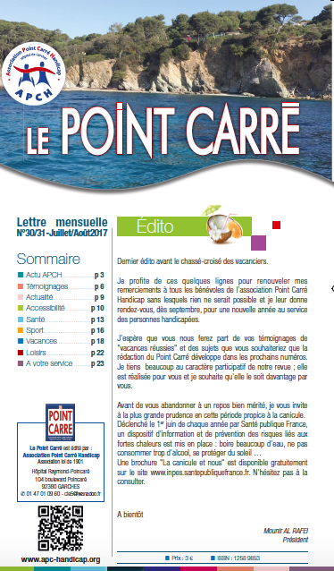 Le Point Carré numéro 30 - 31 juillet août 2017