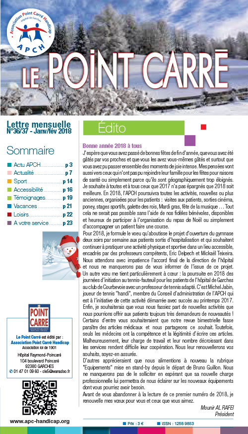 Le Point Carré Janvier Février n°36-37 2018 - APCH